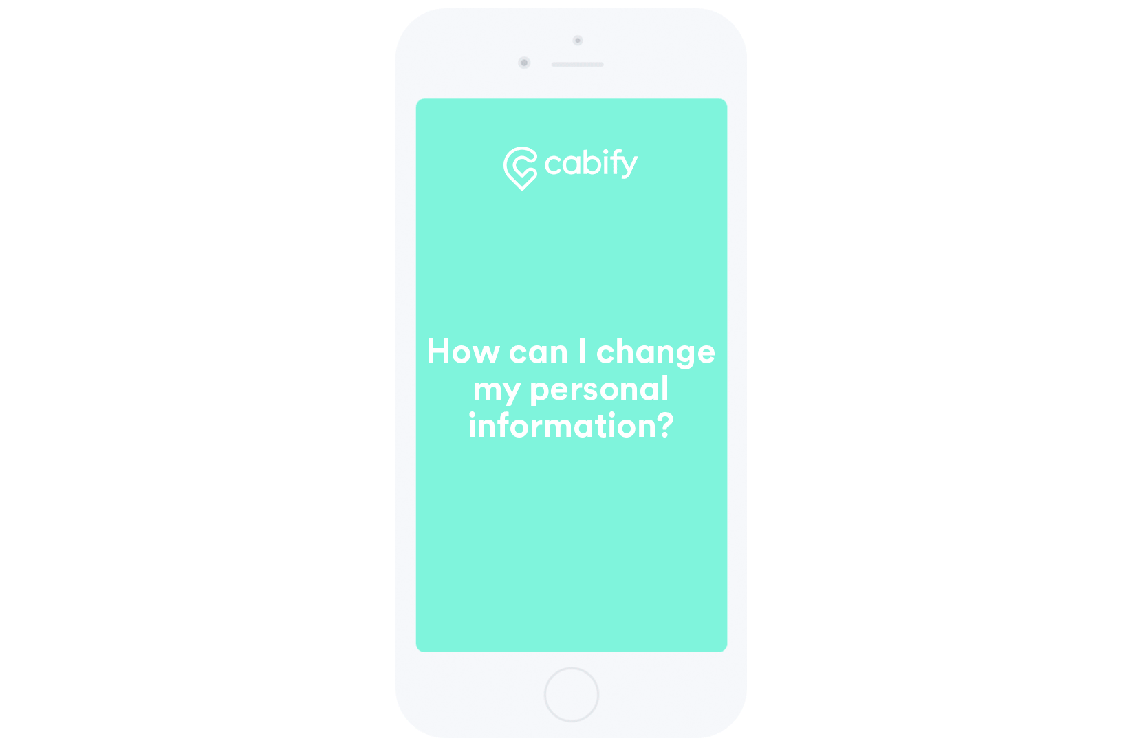 How Can I Change My Personal Details Cabify Help